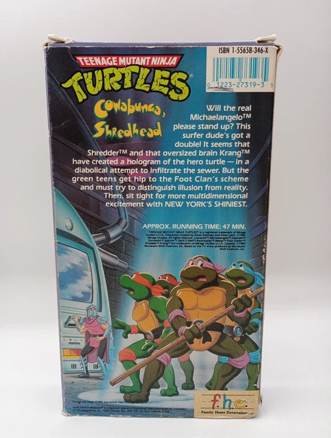 TMNT - TEENAGE Mutant Ninja Turtles - Cowabunga, Shredhead (VHS, 1989 ...
