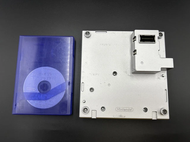 NINTENDO GAMECUBE PLATINUM Silver Gameboy Player with Japanese Disc £ ...