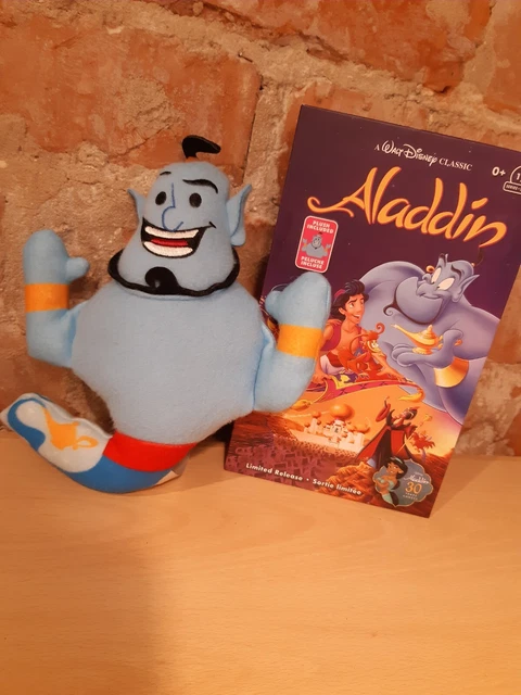 DISNEY ALADDIN MOVIE VHS Box Set with Plush Teddy Genie Christmas Gift ...