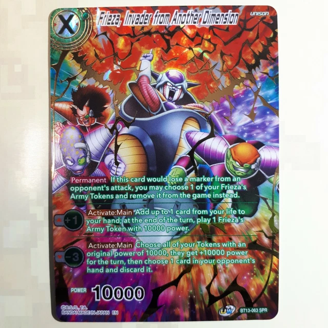 SPR FRIEZA, INVADER from Another Dimension - BT13-063 (DBSCG) $23.85 - PicClick CA