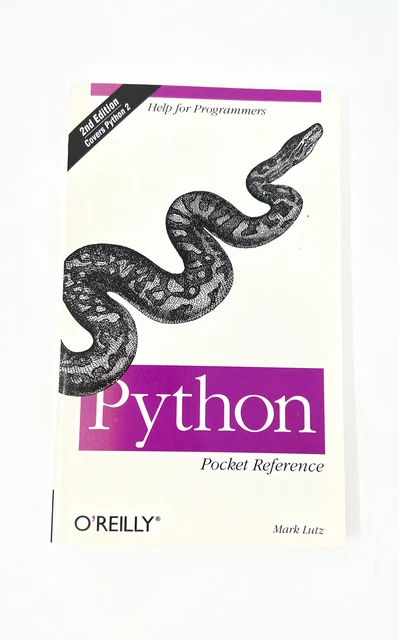 PYTHON POCKET REFERENCE, 2nd Edition by Mark Lutz; Laura Lutz $8.50 ...
