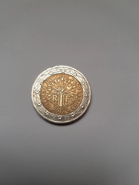 2 EURO RARO Moneta Rara Rarissima Albero RF Francia 1999 Collezione EUR ...