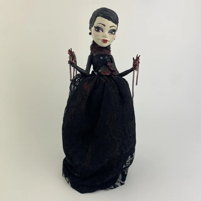 MONSTER HIGH DOLL OOAK Custom Statue Bride Of Dracula Horror Halloween ...