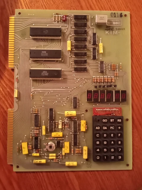 VINTAGE KIM-1 MOS Technology 6502 Commodore Single Board Computer With ...