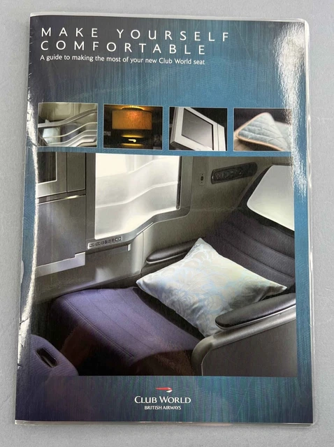BRITISH AIRWAYS CLUB World Business Class Airline Seat Guide Ba £24.95 ...