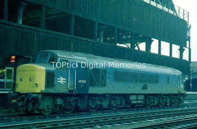 RAIL SLIDE MOUNTED negative 45103 Class 45 Manchester Victoria #E7061 £ ...