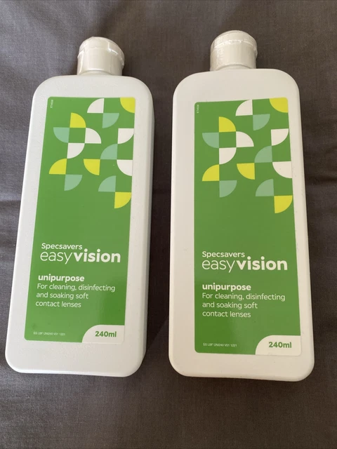SPECSAVERS EASY VISION ALL PURPOSE CONTACT LENSES SOLUTION 2 x 250ml ...