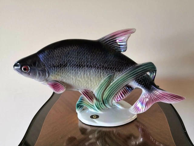 VINTAGE JEMA HOLLAND Porcelain Figure Sculpture Of A Fish 355 Bream ...
