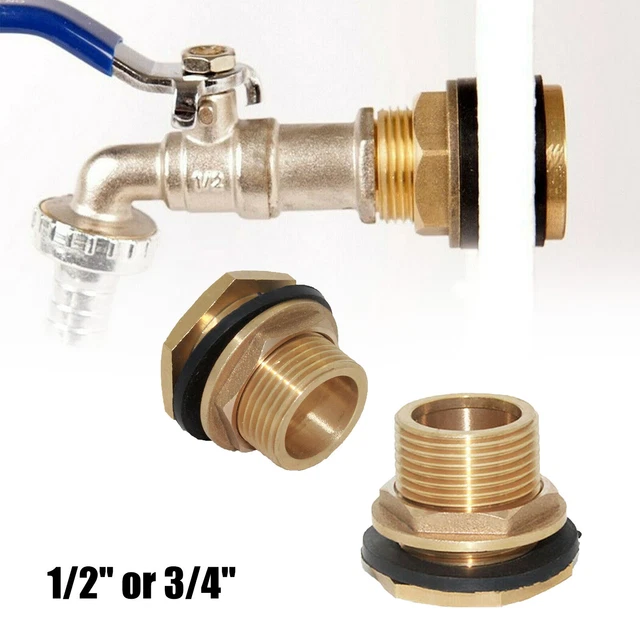 WATER BUTT WATER Tank Tap Buckets Connector Brass Bib Tap Click-lock ...