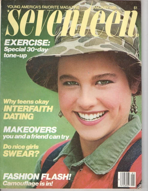 SEVENTEEN MAGAZINE JANUARY 1981 Tracy Fitzpatrick Gilda Radner Vintage ...