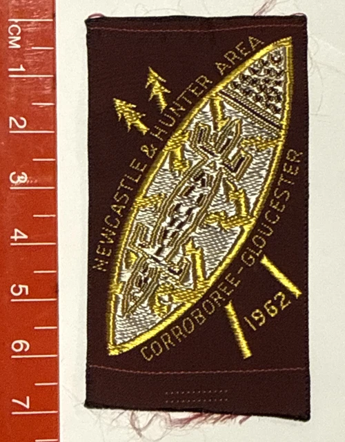 RARE OLD AUSTRALIAN Boy Scout Badge: 1962 NEWCASTLE & HUNTER AREA ...