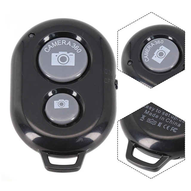 BLACK MOBILE PHONE Camera Remote Control Enhanced Photography ...
