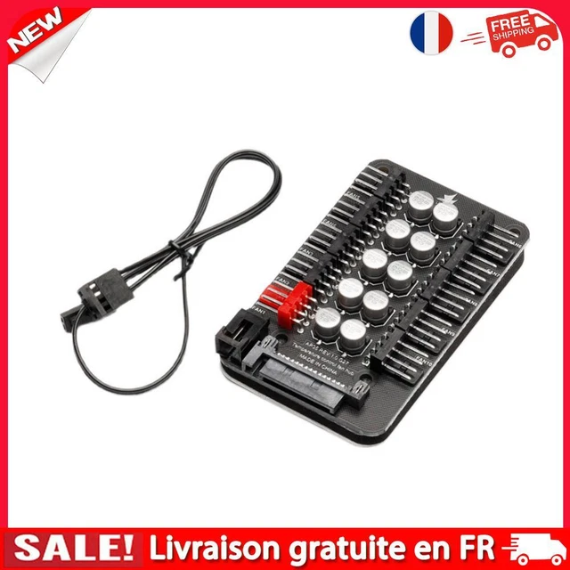 FR MOTHERBOARD 4 Pin PWM Hub Cooler Fan Extension Cable PC Speed ...