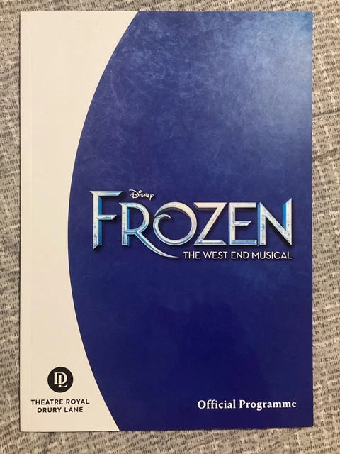 FROZEN THE MUSICAL theatre PROGRAMME LONDON £3.20 - PicClick UK