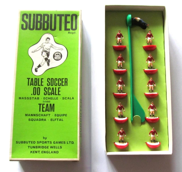VINTAGE 1970S SUBBUTEO Ref 100 Heavyweight HW MANCHESTER UNITED Team ...