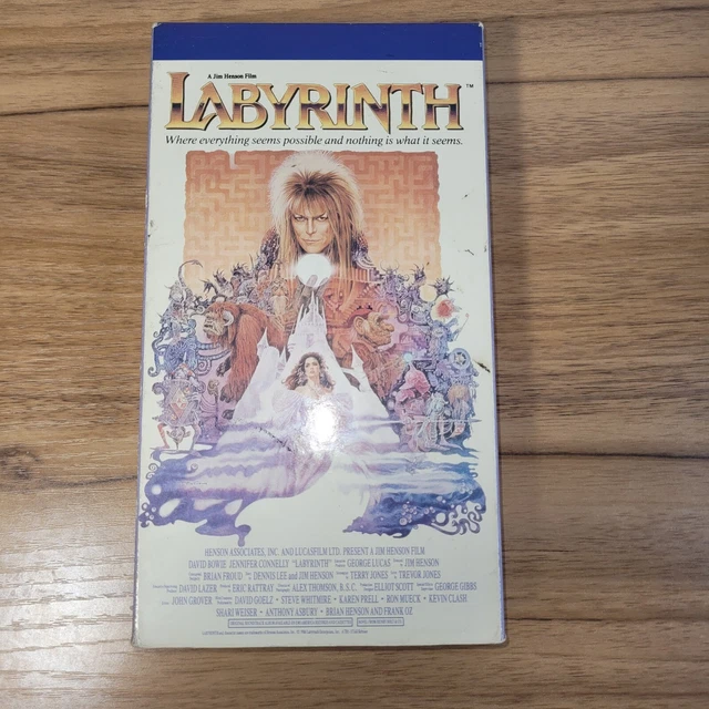 ORIGINAL RELEASE 1986 THE LABYRINTH Jim Henson David Bowie VHS Fantasy ...