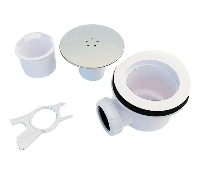 VIVA SHOWER WASTE TRAP 1 1/2" OUTLET -VENTED CHROME DOME - No:WTSH90 £6 ...