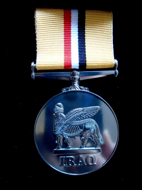 ERII IRAQ FULL Size Medal & Ribbon + Black Box, Op Telic, Reproduction ...