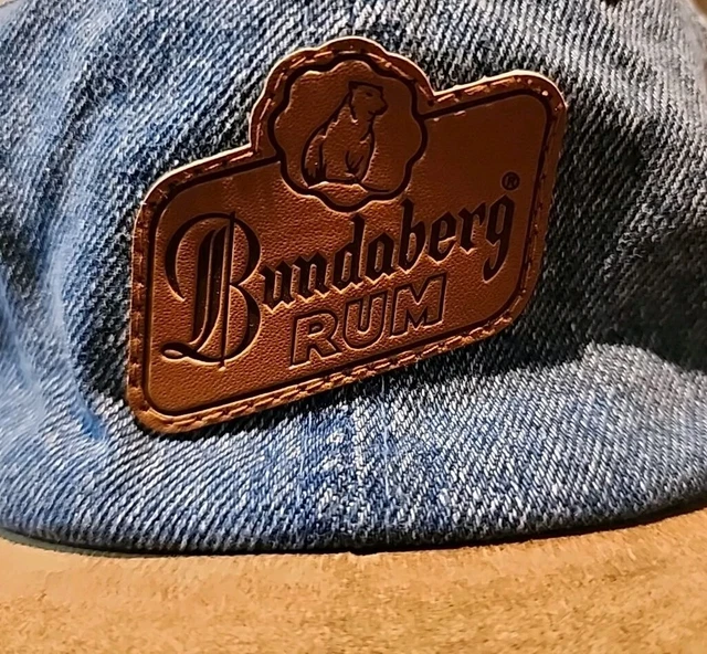 BUNDABERG RUM MEN'S Strapback Hat Denim Suede Australia One Size Fits ...