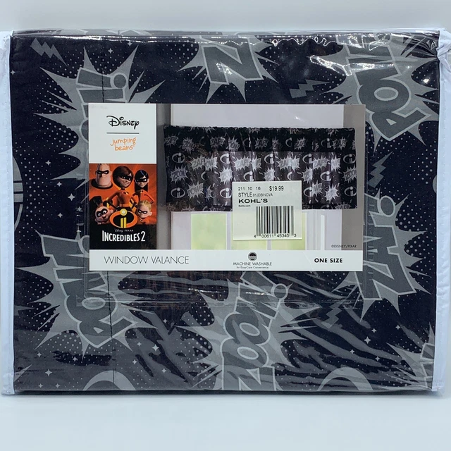 THE INCREDIBLES 2 Disney Pixar Window Valance Super Hero Curtain ...