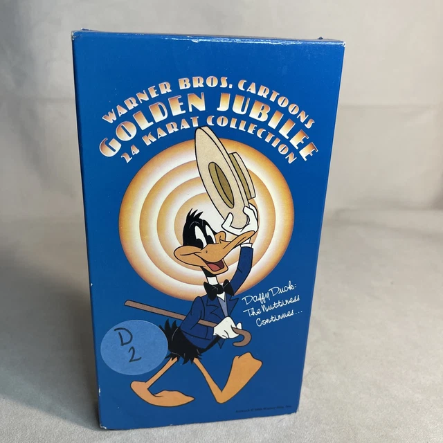 WARNER BROS CARTOONS GOLDEN JUBILEE 24 Karat Collection VHS Daffy Duck ...
