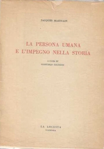 LA PERSONA UMANA e l'impegno nella storia EUR 50,00 - PicClick IT