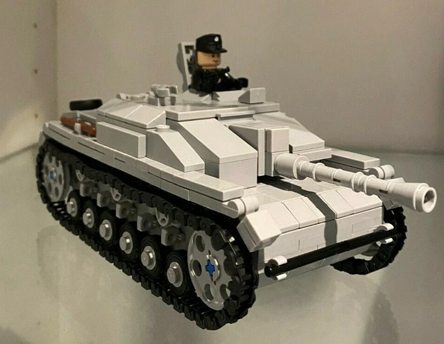 LEGO WW2 STUG 3 German Tank - Brick Mania - German Solider Minifigure ...