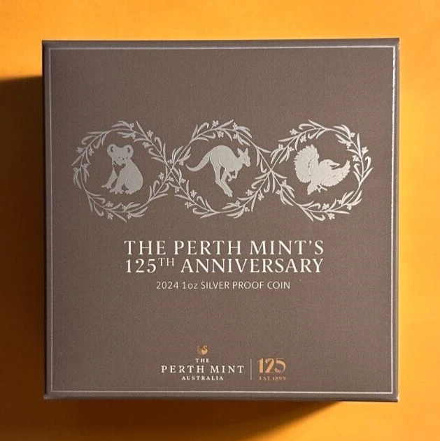 2024 AUSTRALIA THE Perth Mint's 125th Anniversary 2024 1oz Silver Proof ...