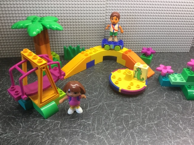 LEGO DUPLO DORA The Explorer & figure Diego Adventures 7332 Play park ...