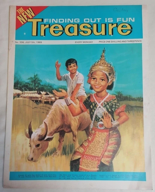 MAGAZINE - VINTAGE Paper The New Treasure Magazine No #338 July 5th ...