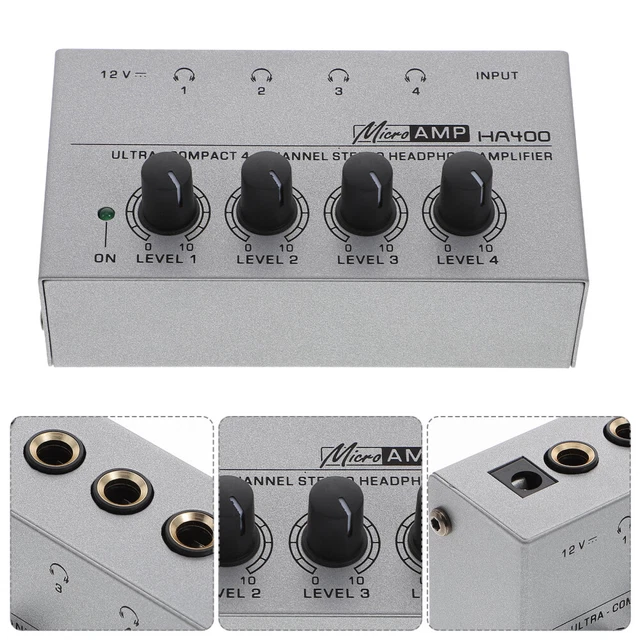 ELECTRONIC HEADPHONE SPLITTER Amps Headphone Amp Stereo Amplifier EUR ...