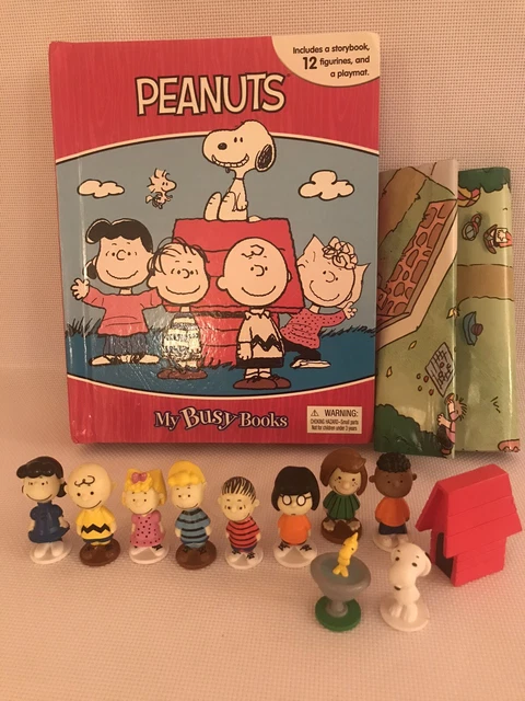PEANUTS SNOOPY MY Busy Books . 11 Figures & Play Mat £12.99 - PicClick UK