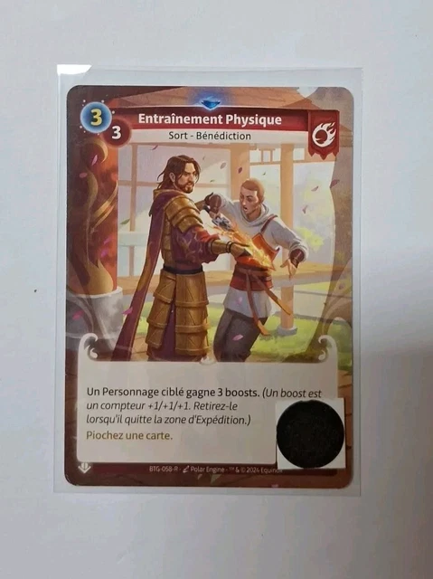 CARTE ALTERED TCG Entraînement Physique BTG-058-R BRAVOS EUR 1,00 - PicClick FR