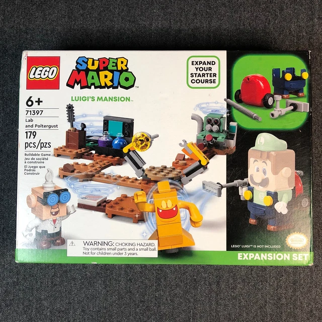 LEGO SUPER MARIO: Luigi’s Mansion Lab and Poltergust Expansion Set ...