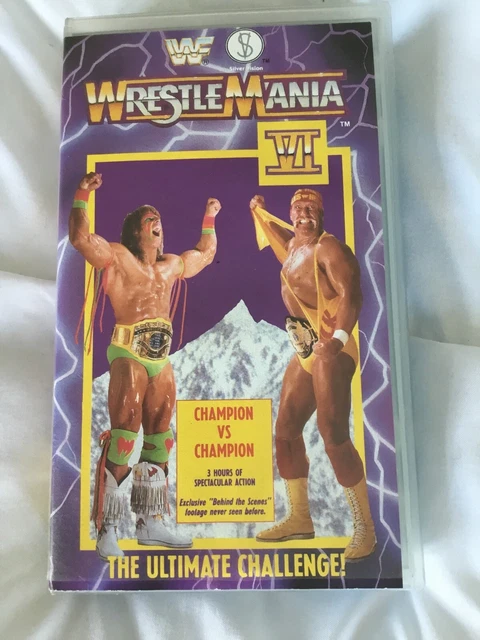 WWF/WWE WRESTLEMANIA VI (6) Hulk Hogan Pal Vhs Video Silver Vision Wrestling £8.50 - PicClick UK