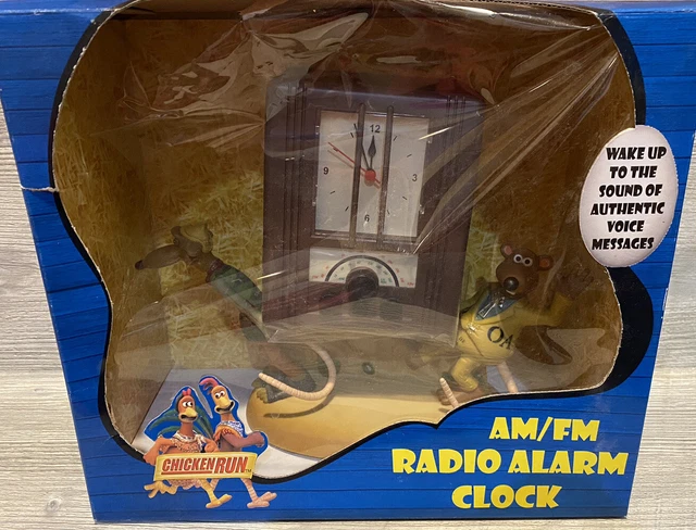 1999 WALLACE & Gromit Rare Chicken Run Radio Alarm Clock ( Nick ...