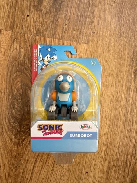SONIC THE HEDGEHOG Classic Burrobot 2" Figure Toy New Sealed Jakks ...