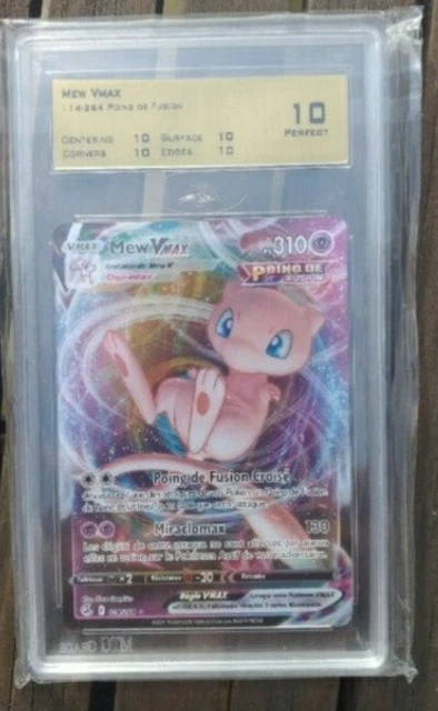 GRADEE PERFECT CARTE Pokémon Mew V Max 114/264 - Poing de Fusion - FR - Neuf EUR 39,99 - PicClick FR