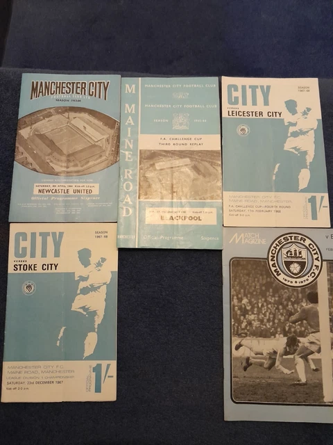 MANCHESTER CITY HOME programmes 1960s and 70s £4.99 - PicClick UK