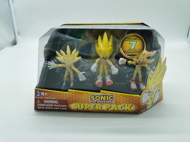 SONIC THE HEDGEHOG Figuren im Super Pack Jazwares Super Silver Shadow 7 ...