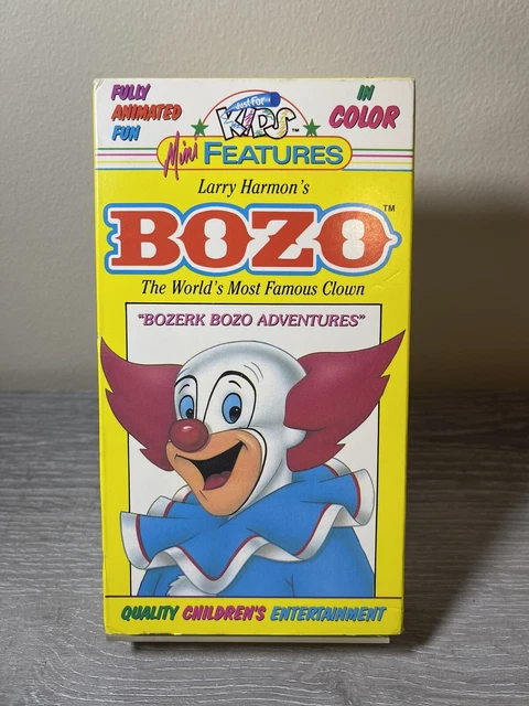 BOZO WORLDS MOST Famous Clown Bozerk Adventures VHS VCR Video Tape Used ...
