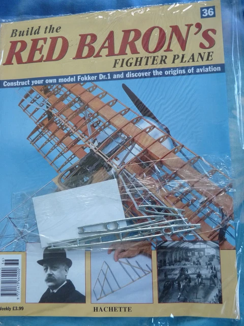 BUILD THE RED Baron's Fighter Plane Fokker Dr1 Hachette Issue 36 New ...