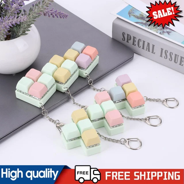 KEYBOARD FIDGET TOY 4 Keys DIY Keycaps Fidget Keyborad Button Stress ...