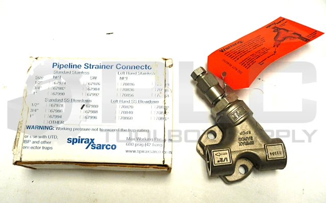 NEU SPIRAX SARCO 67980 Filter Verbindung EUR 216,83 - PicClick DE