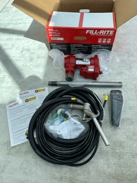 FILL-RITE FR1210H 12V 15 GPM Fuel Transfer Pump w/Discharge Hose ...