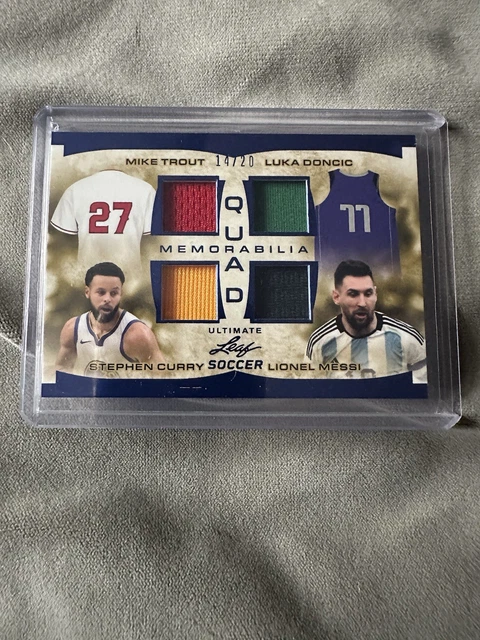 LIONEL MESSI, STEPHEN Curry, Luka Doncic, Mike Trout Game Used Patch ...