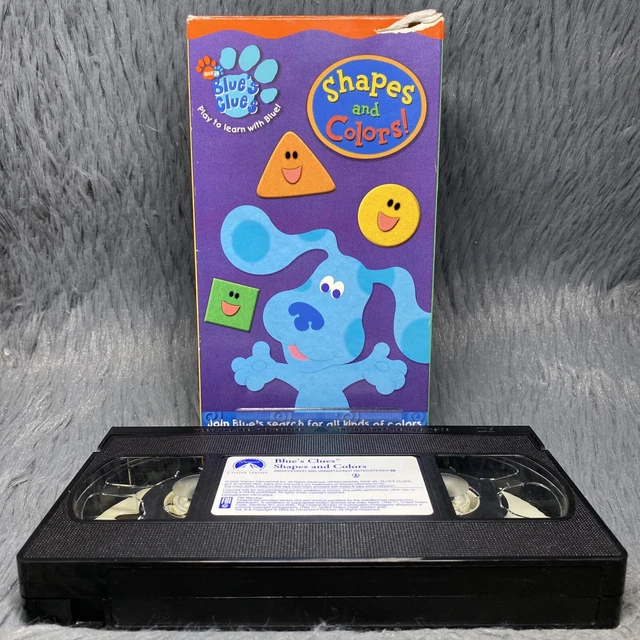 BLUE'S CLUES SHAPES And Colors VHS Tape 2003 Play Learn With Blue Nick ...