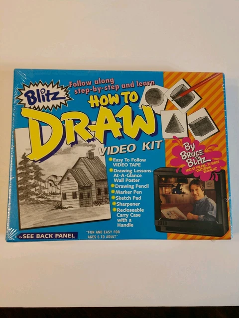 BRUCE BLITZ HOW To Draw Cartoons VHS Video Kit £10.42 - PicClick UK