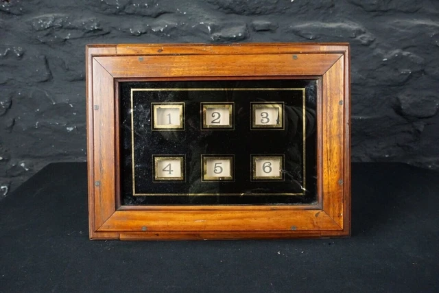 ANTIQUE SIX ROOM Butlers Bell Box ~ Servants Indicator Board in ...