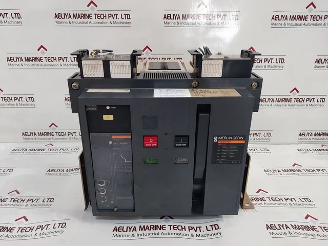 MERLIN GERIN MASTERPACT 1600Amp M16 H1 Circuit Breaker 1000v 50/60hz £ ...